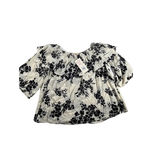 American Threads | Tops | Nwt American Threads Over The Shoulder Ivory ...